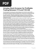 Chartink Scanner | PDF