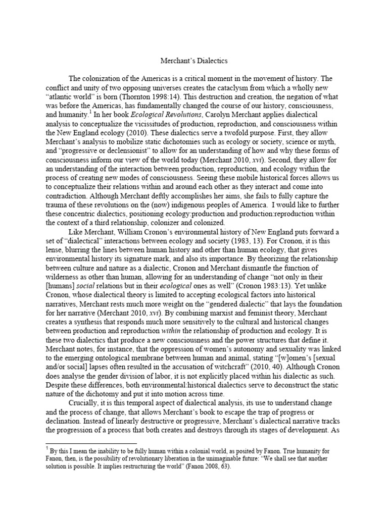 Reading Journal Example 1 | PDF | Colonialism | Dialectic