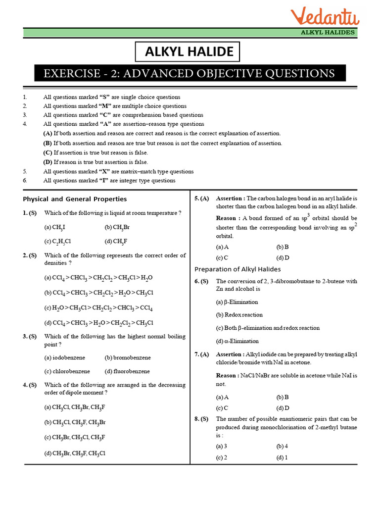 Alkyl Halides and Dialkyl Copper Reactions | PDF | Chemical Compounds ...