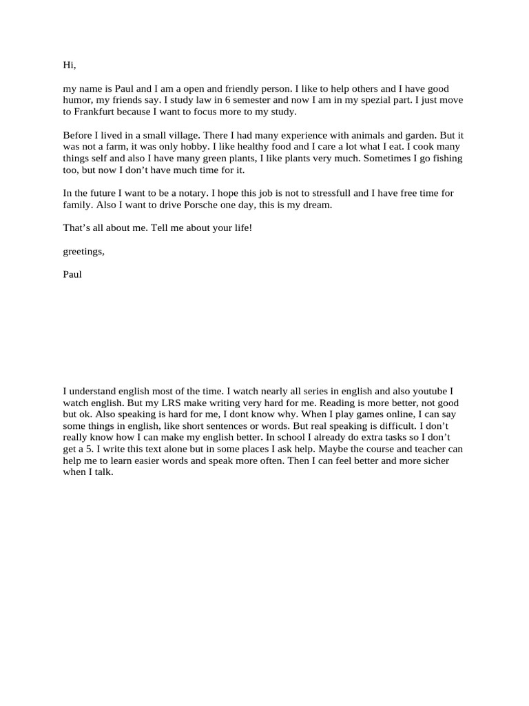 Englische Aufgabe | PDF