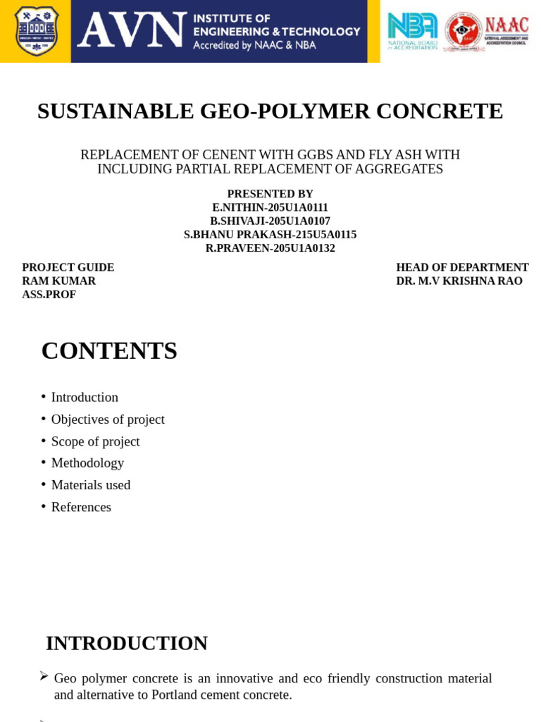 GPC PPT-3 | PDF | Concrete | Sodium Hydroxide