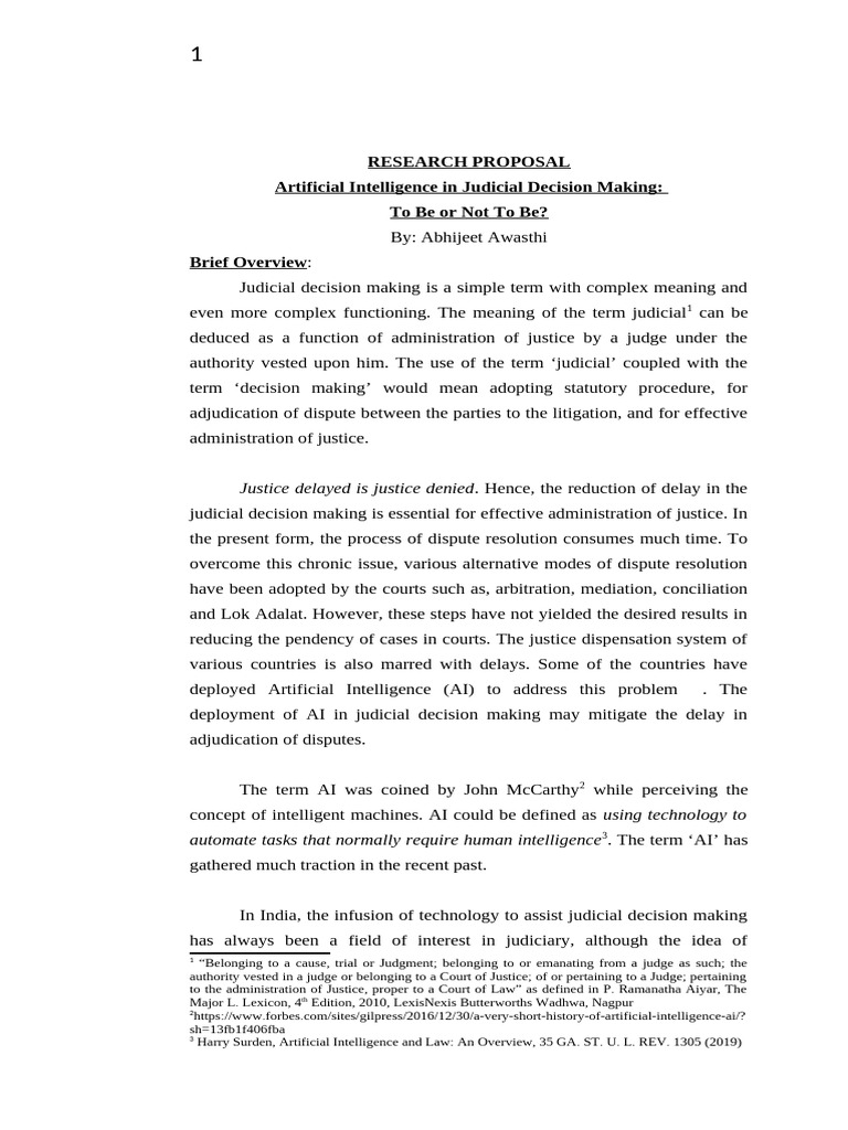 Research Proposal - 3rd Draft 05.06.2021 | PDF | Artificial ...