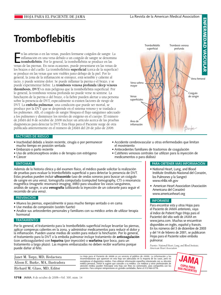 tromboflebitis | PDF | Trombo | Vena