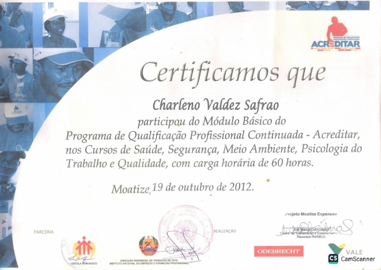 Certificado de Modulo Basico-4 | PDF