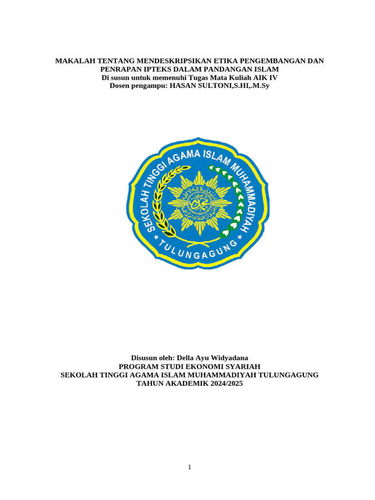 Etika Pengembangan Dan Penerapan Ipteks | PDF