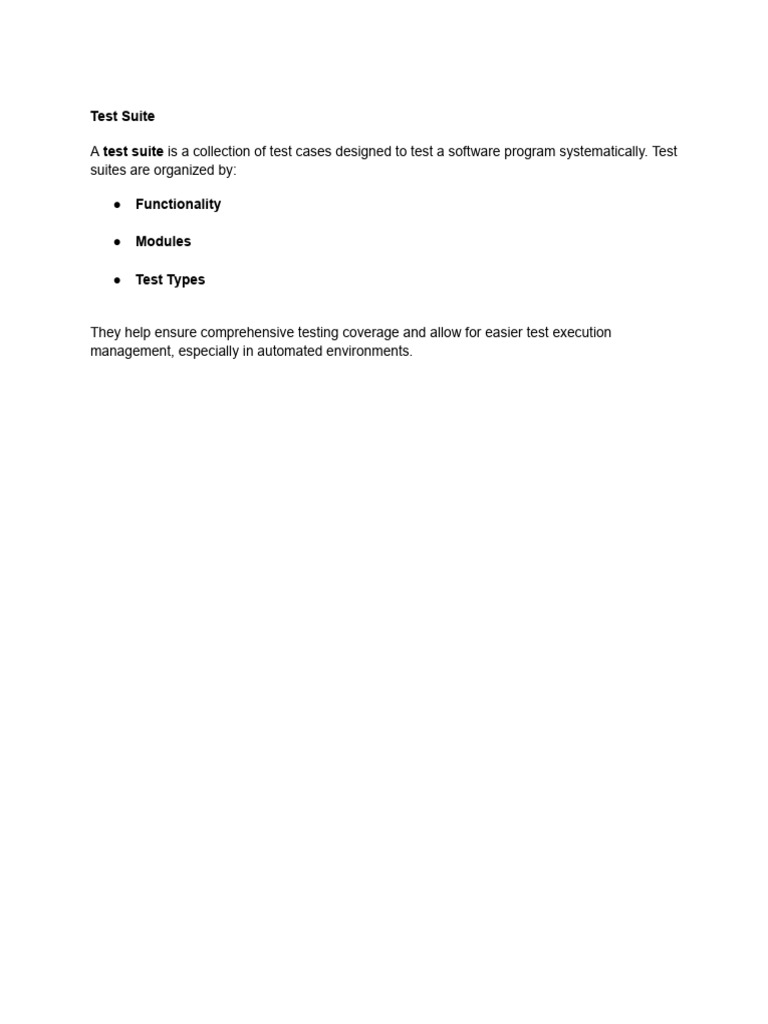 Understanding Test Suites in Software Testing | PDF