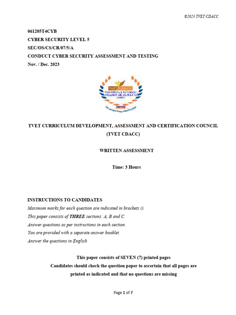 5-Security Assessment and Testing Candidate Tool | PDF | Security ...