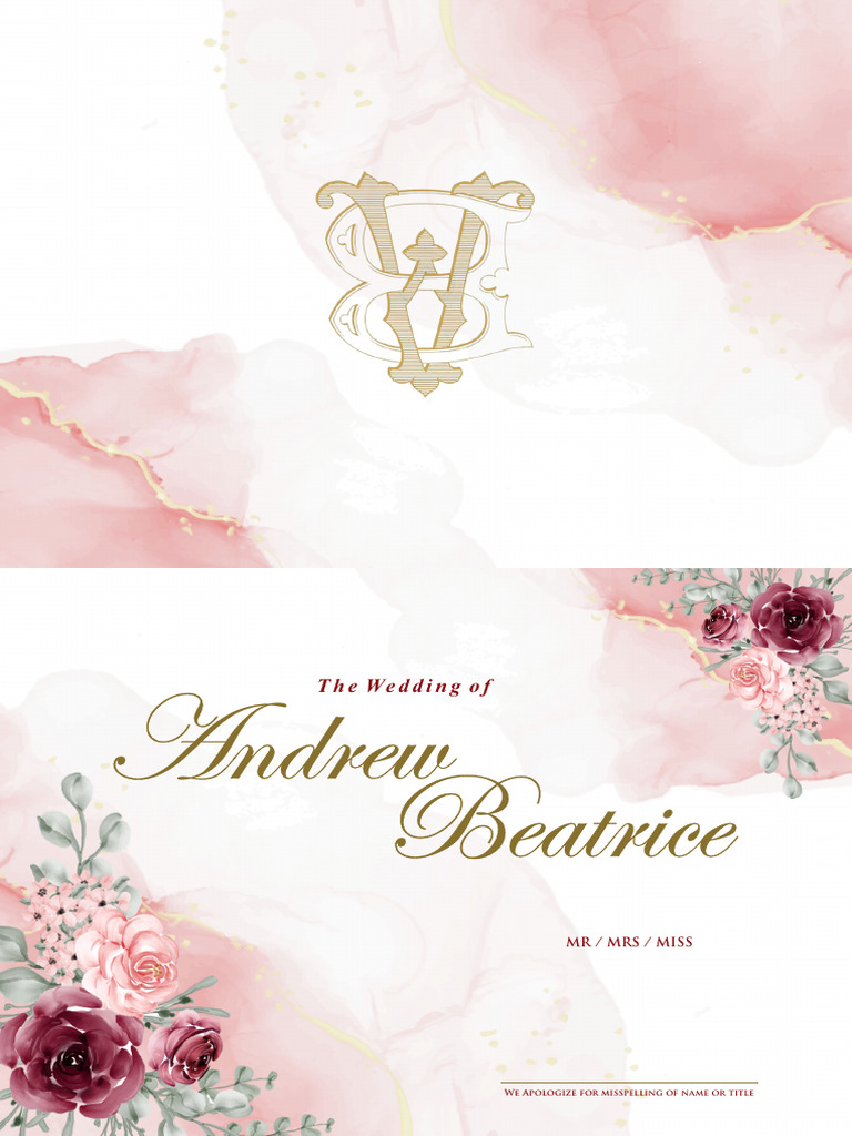 Design Undangan Marron | PDF