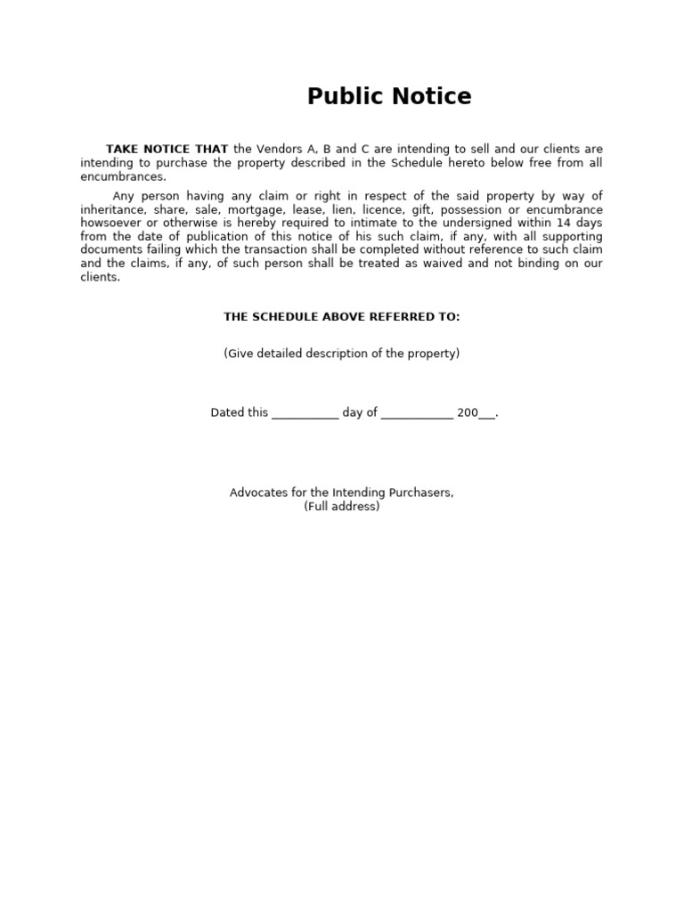 Public Notice | PDF