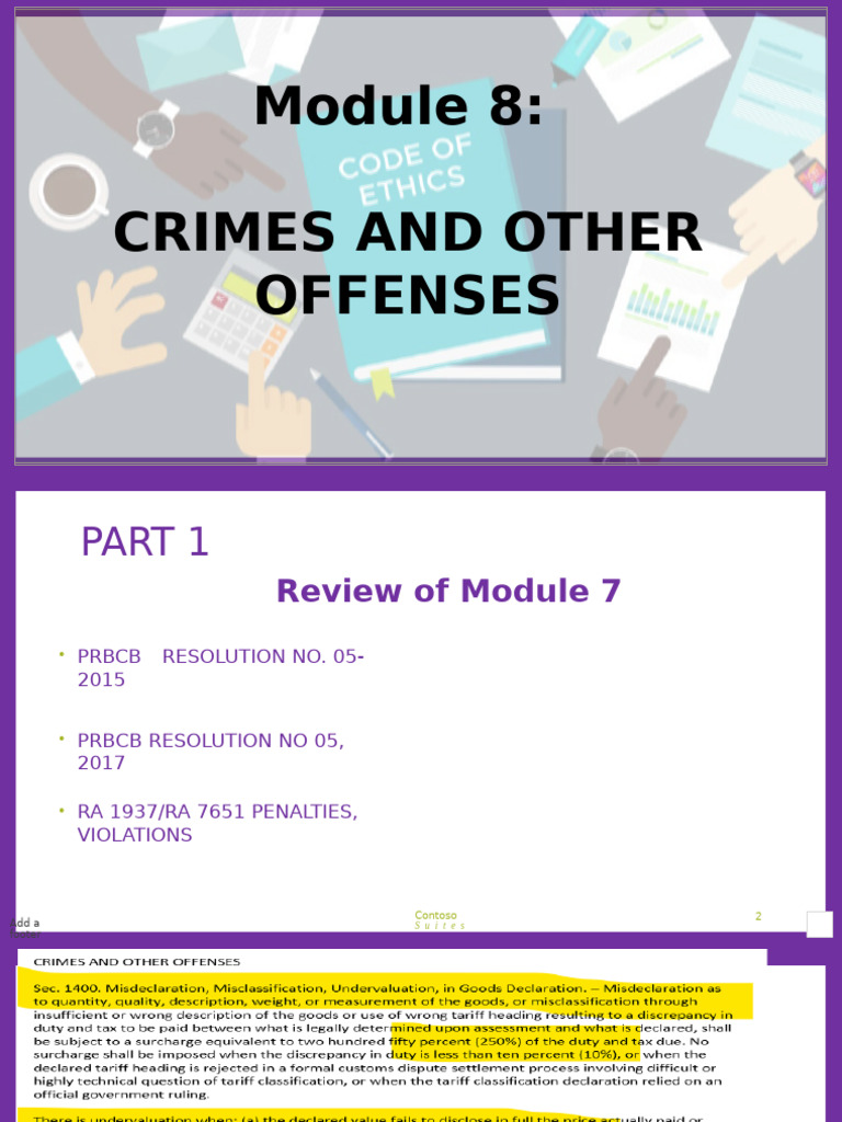 MODULE 8 Crimes and Other Offenses | PDF