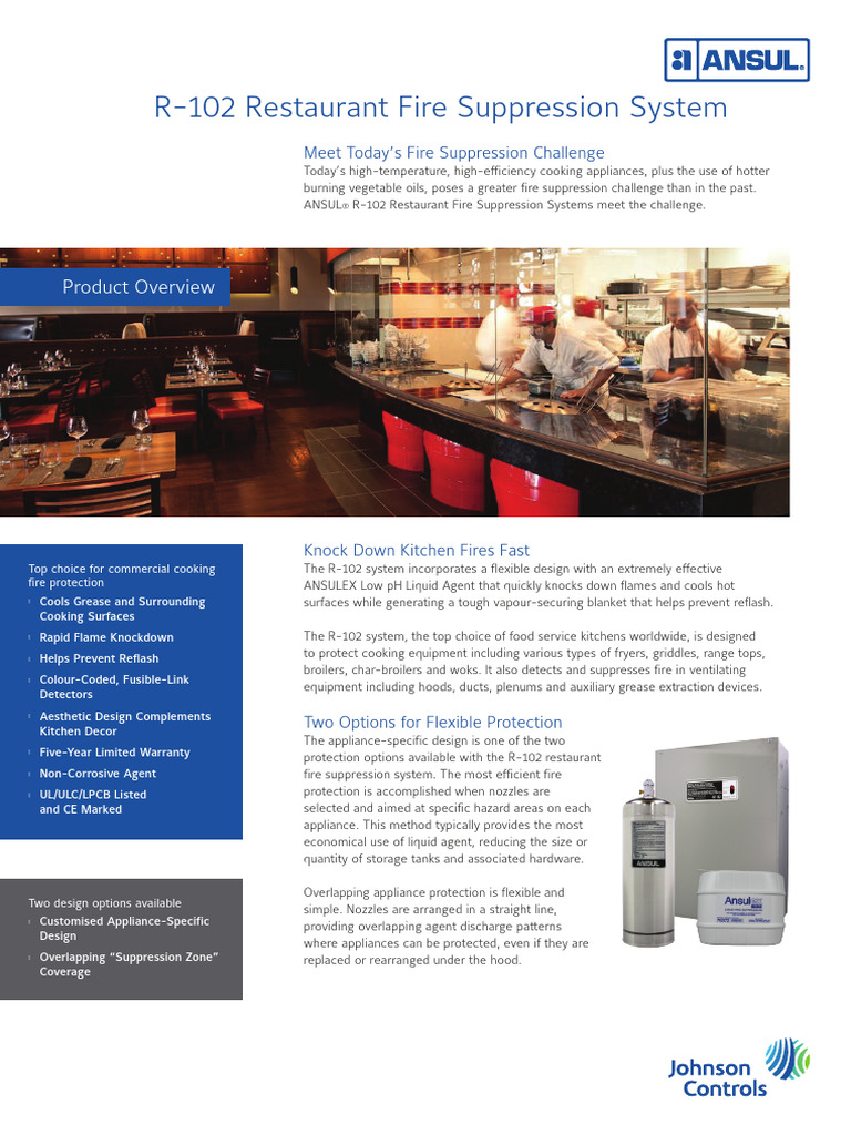 F 2013152 06 - A4 ANSUL R 102 Fire Suppression System Product Overview ...