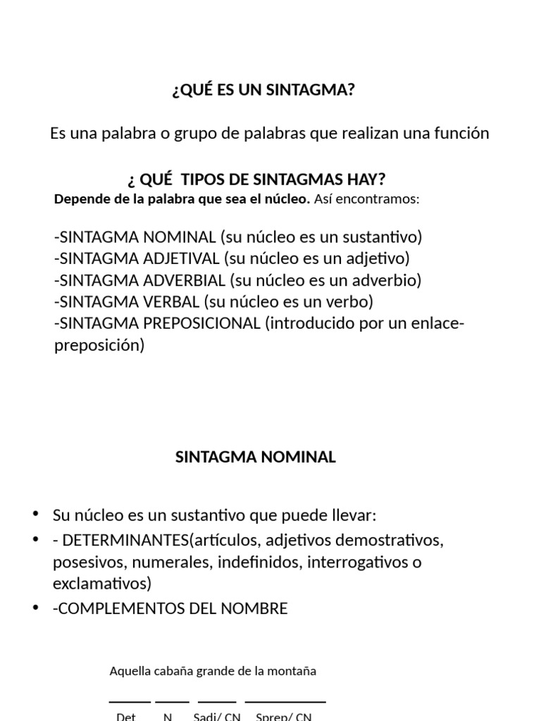 Teoría Sintaxis 2º ESO | PDF | Adverbio | Adjetivo