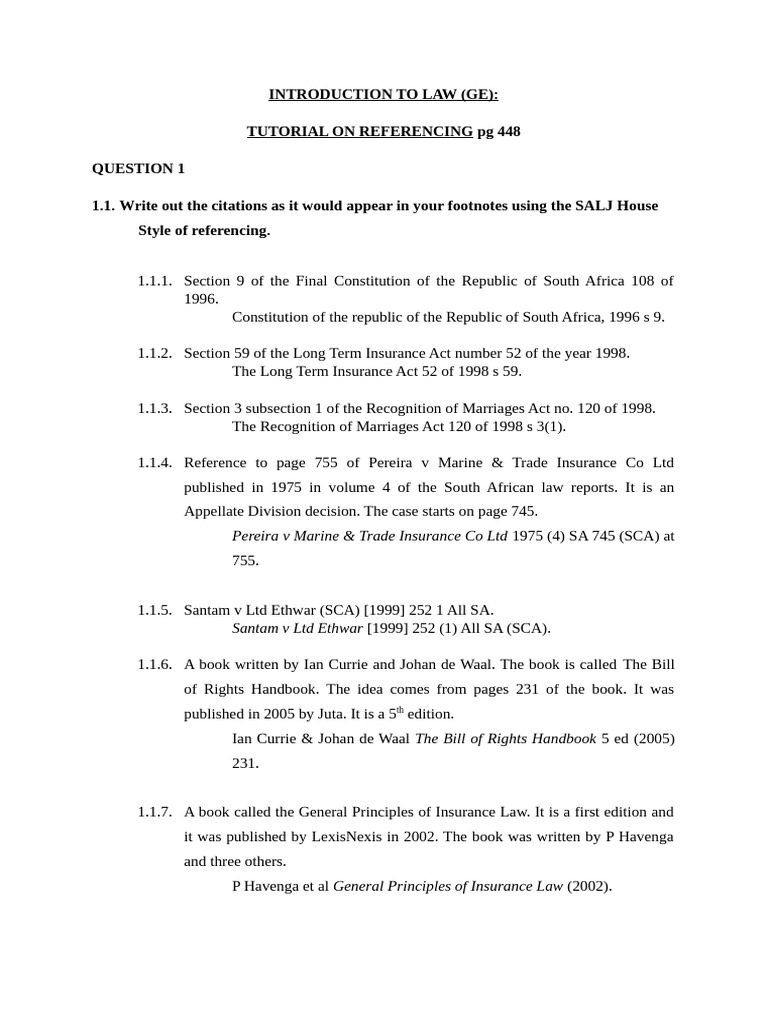 Tutorial 3 On Referencing | PDF | Political Science | Government