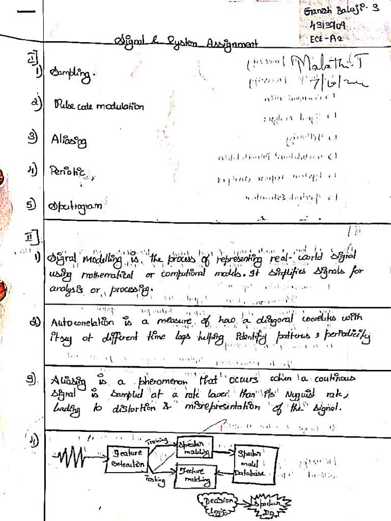 signals and systems | PDF