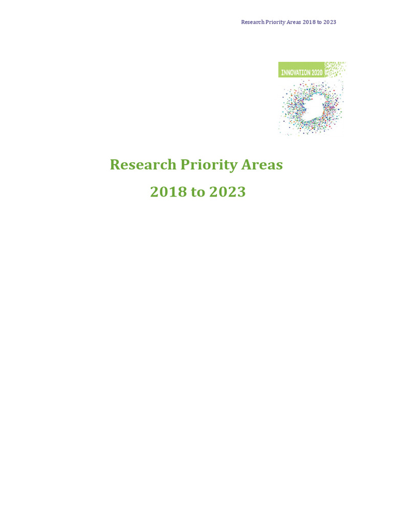 Research Priority Areas 2018 To 2023 | PDF | Augmented Reality ...