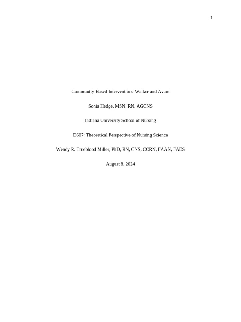 Community Based Interventions | PDF | Stroke | Risk