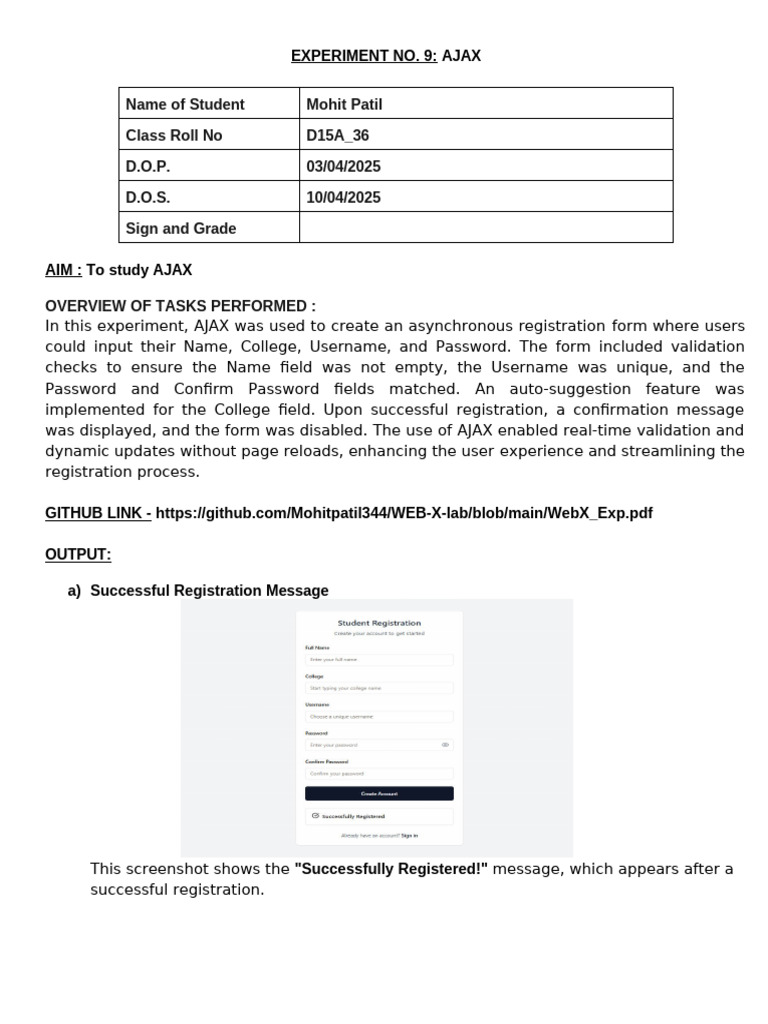 WebX Exp 9 Print | PDF