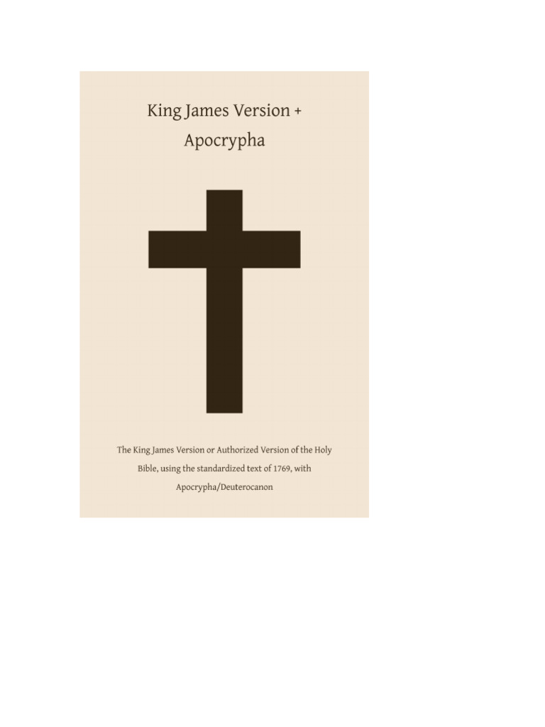 King James Version (Authorized Version) Bible - 1769 Standard Revised ...
