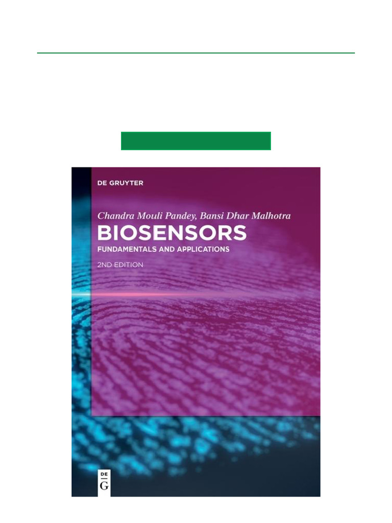 Biosensors Fundamentals and Applications, 1st Edition Accessible DOCX Download | PDF | Biosensor ...