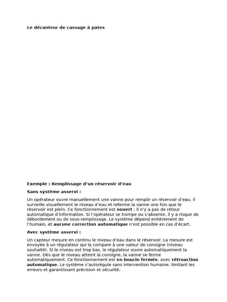 Décanteur de Cassage À Pates | PDF