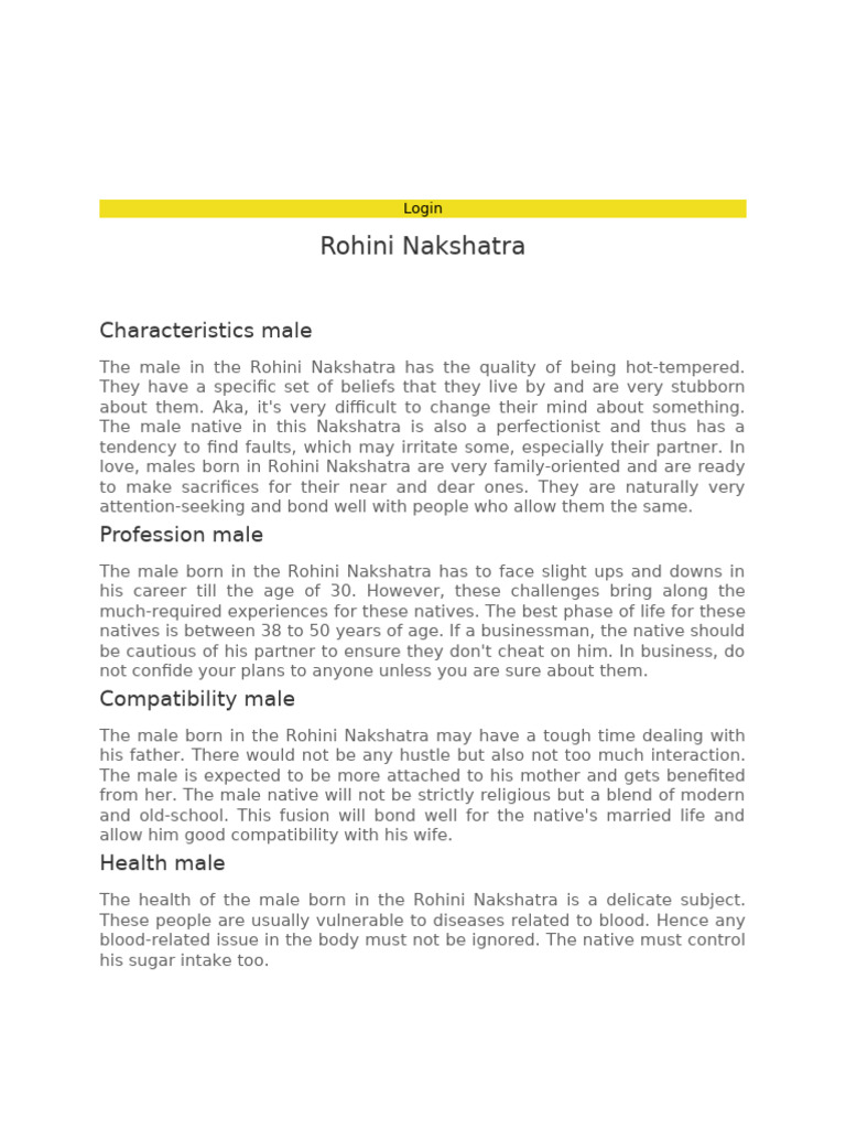 All Nakshatra | PDF | Planets In Astrology