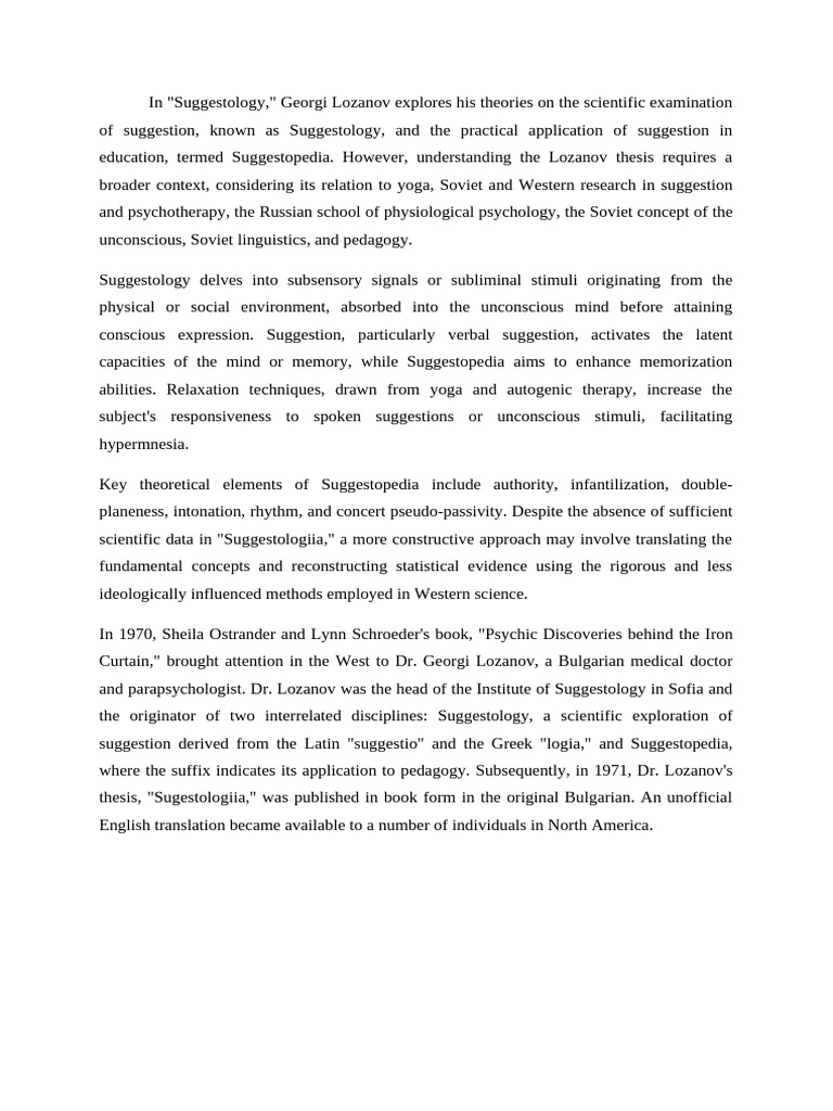 Term Paper Methodology | PDF | Mind | Unconscious Mind