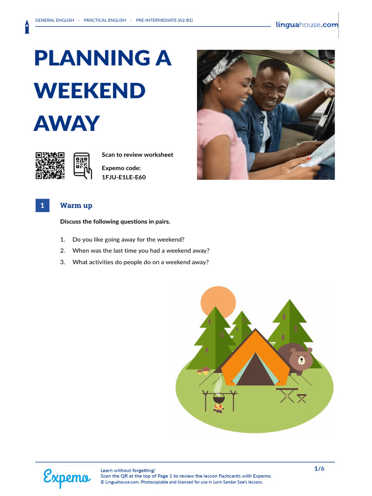 Planning a Weekend Getaway | PDF | Learning | Human Communication