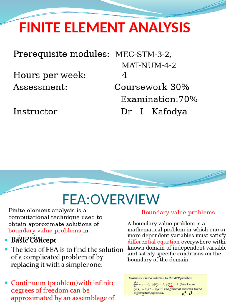 Finite Element Analysis | PDF | Finite Element Method | Matrix (Mathematics)