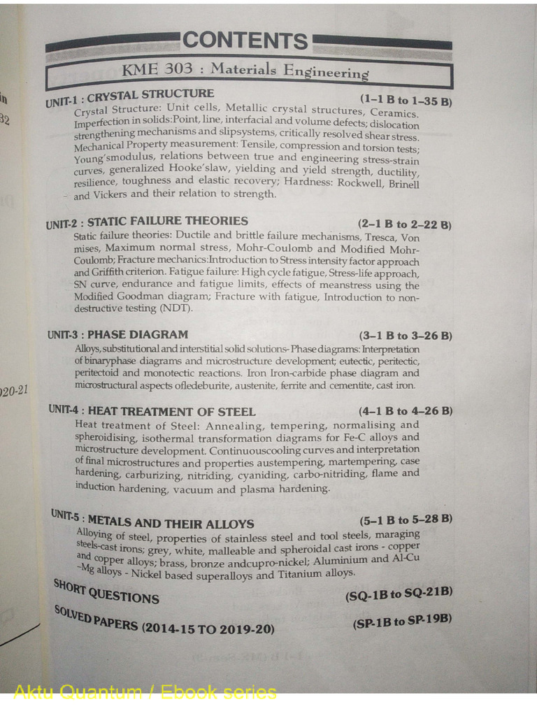 material eng quantum unit 1_ | PDF