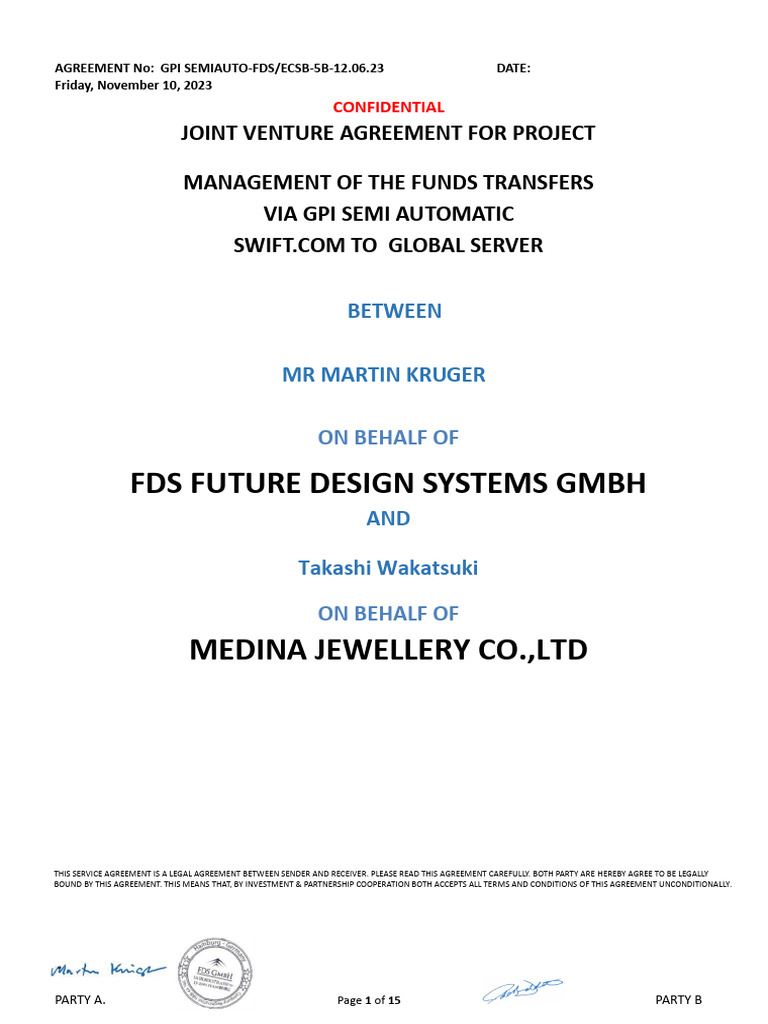 Kruger GPI - SEMI - AUTOMATIC - FDS - Signed BO 17102023 | PDF | Arbitration | Common Law