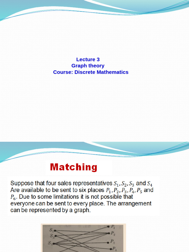 Lecture 3 - Graph Theory - Discrete Mathematics - SDR | PDF