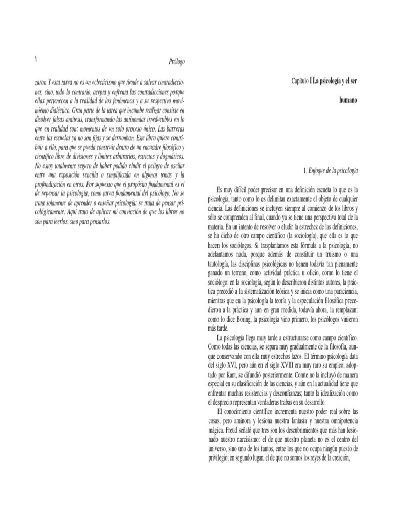 Psicología de la Conducta según Bleger | PDF | Sicología | Teoría
