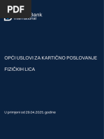Tarifa Naknada Debitnih I Kreditnih Kartica Za Preduzetnike | PDF