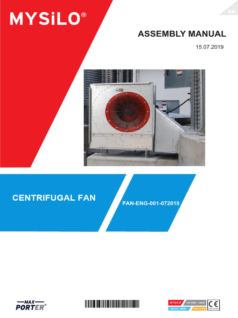 Centrifugal Fan v201601-ENG | PDF | Electrical Wiring | Fuse (Electrical)