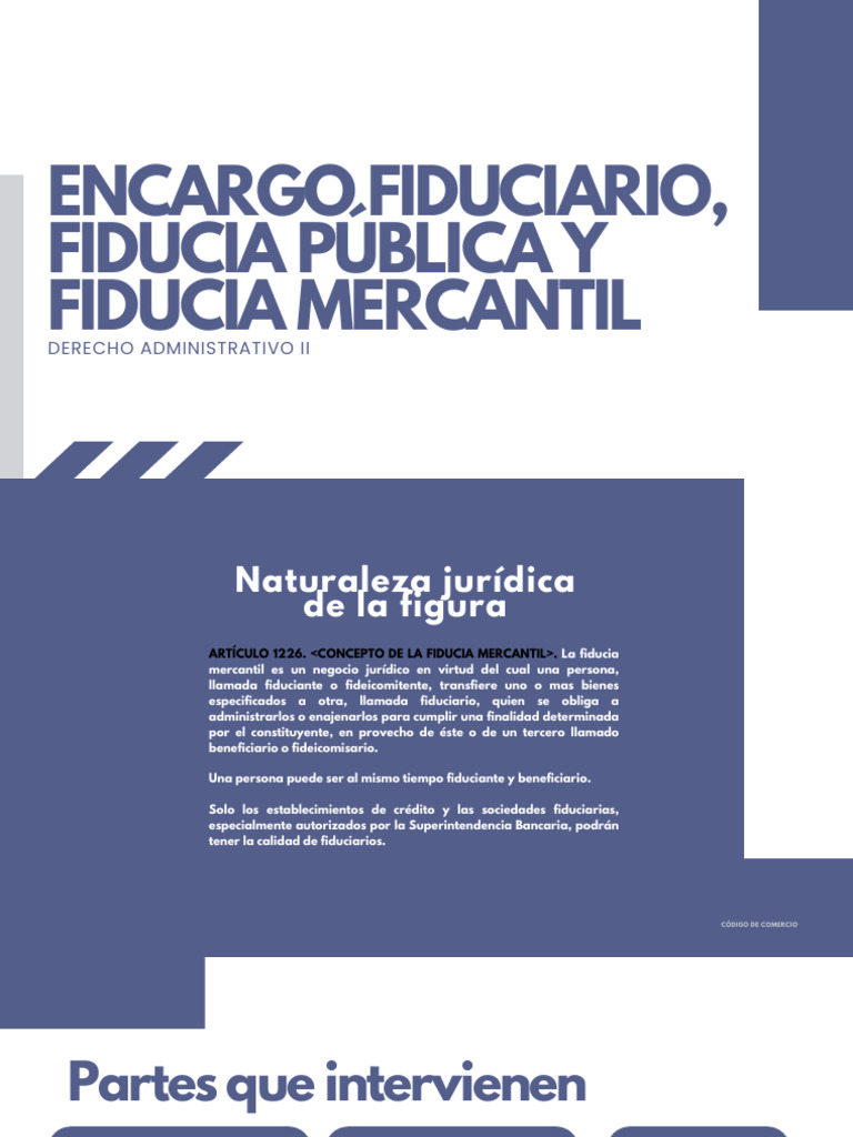Tipos de Fiducia en Derecho Colombiano | PDF | Justicia | Crimen y ...