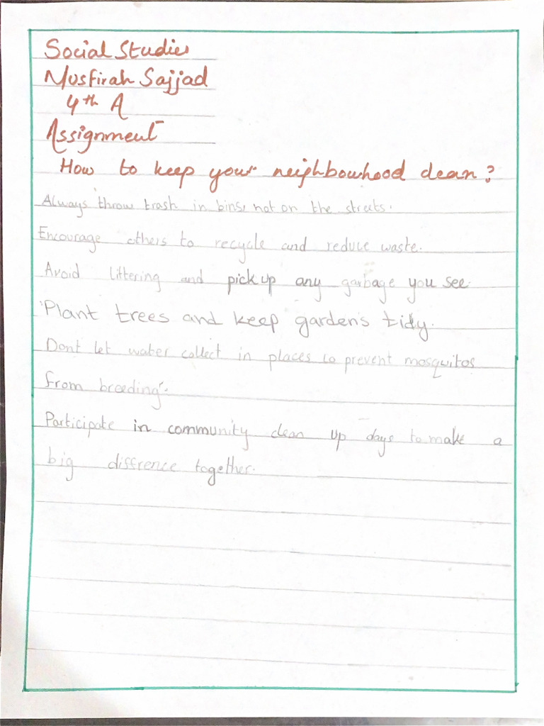 Social Studies Assignment | PDF