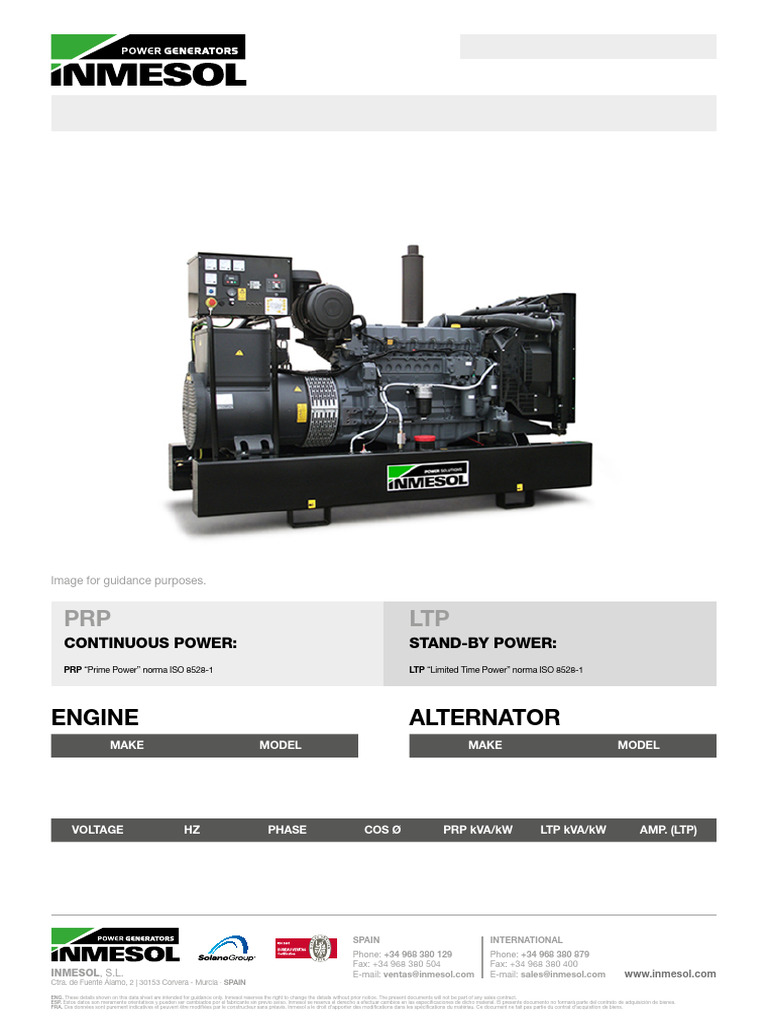 INMESOL-ADI0150648T6010160M (EN) May.2024 | PDF | Engines | Electrical ...
