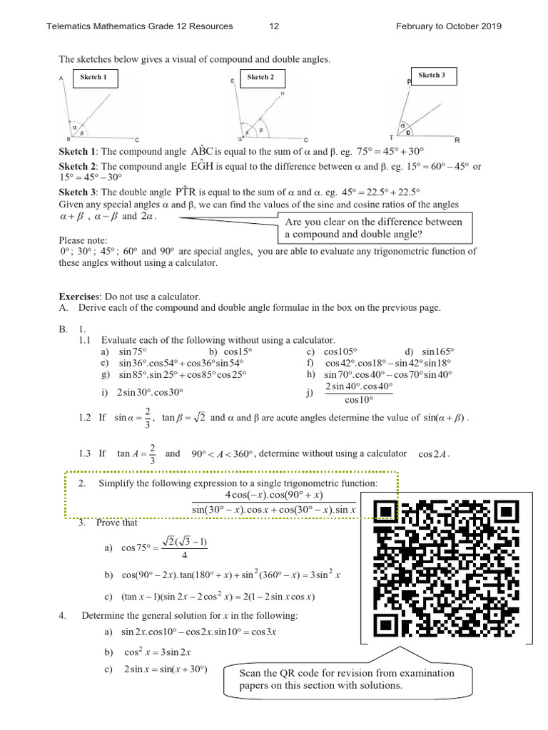 MathematicsResource2019 p12 | PDF | Trigonometric Functions ...
