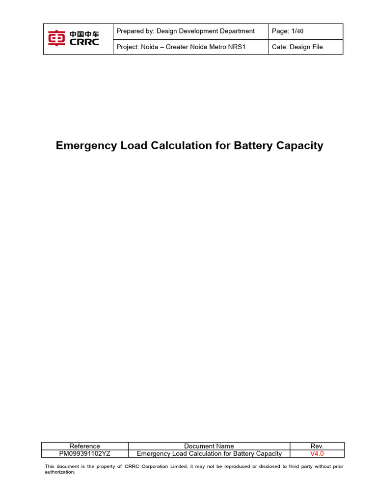 Battery Capacity Calculation for Metro | PDF | Battery Charger | Power ...