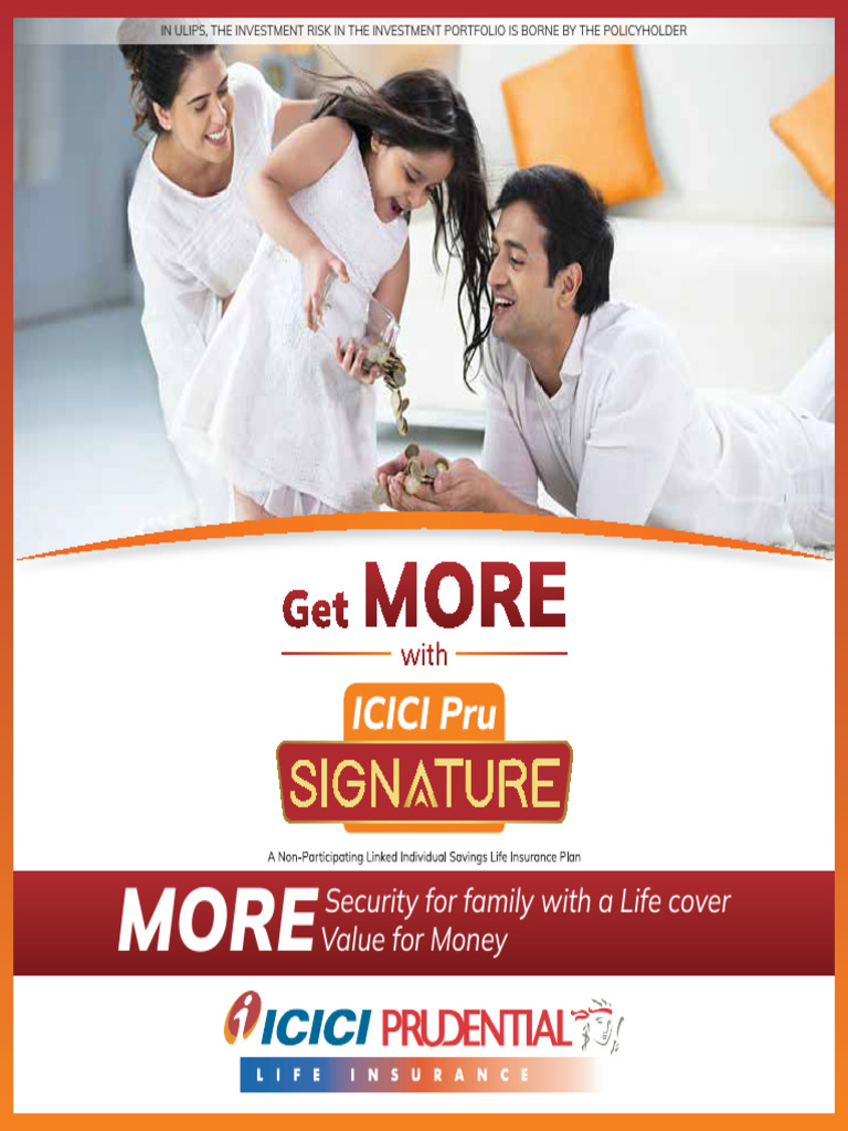ICICI Pru Signature Plan Overview | PDF | Insurance | Securities (Finance)