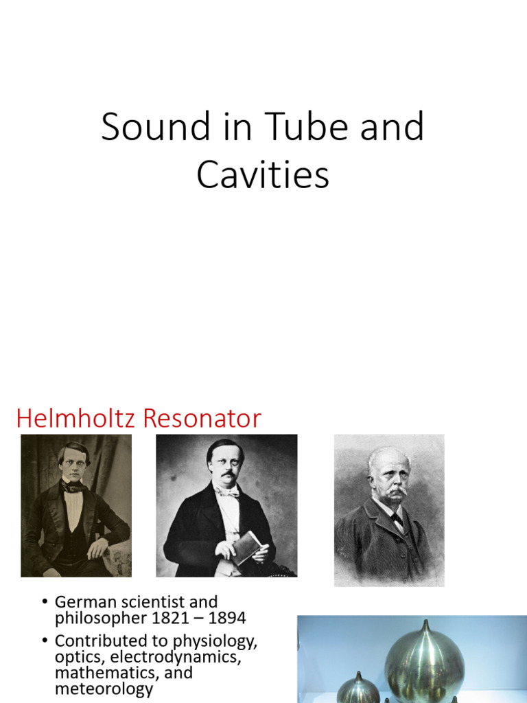8 Sound in Tube and Cavities | PDF | Loudspeaker | Waveguide