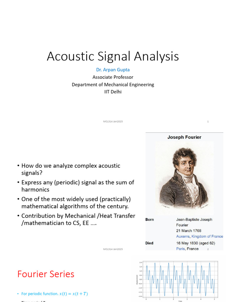 4 Acoustic Signal Analysis | PDF | Discrete Fourier Transform | Fast ...