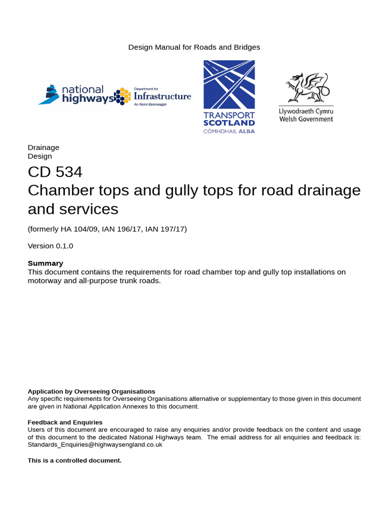Road Drainage Chamber & Gully Design Guide | PDF | Road | Controlled ...