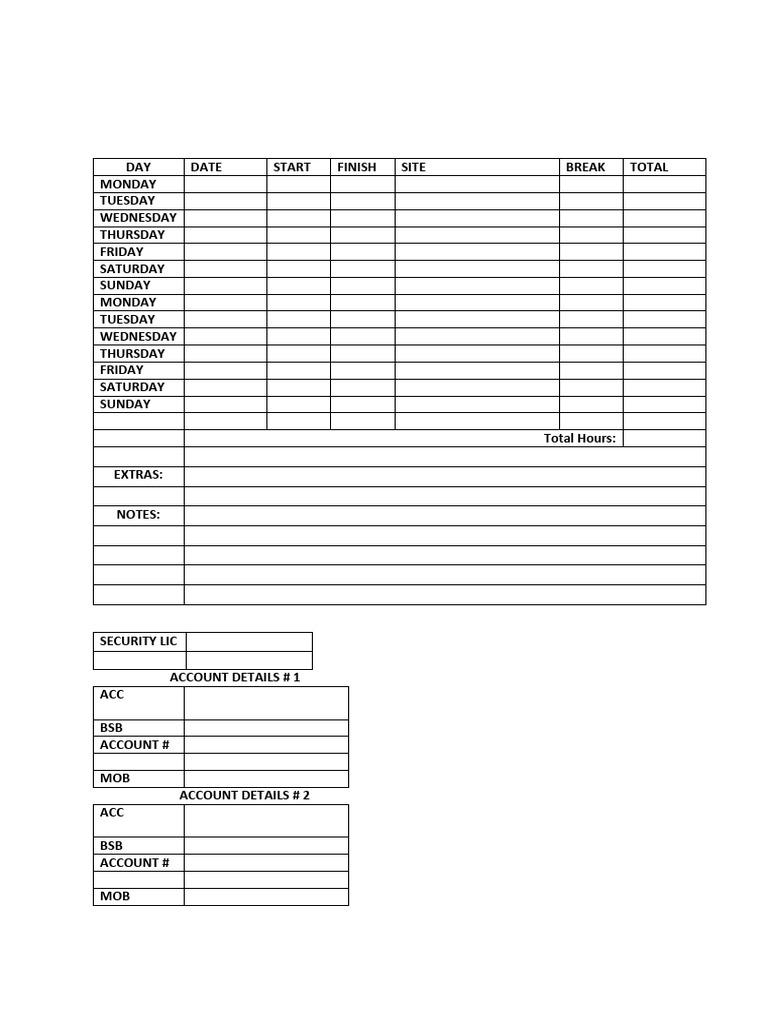 Weekly Timesheet Submission Guide | PDF
