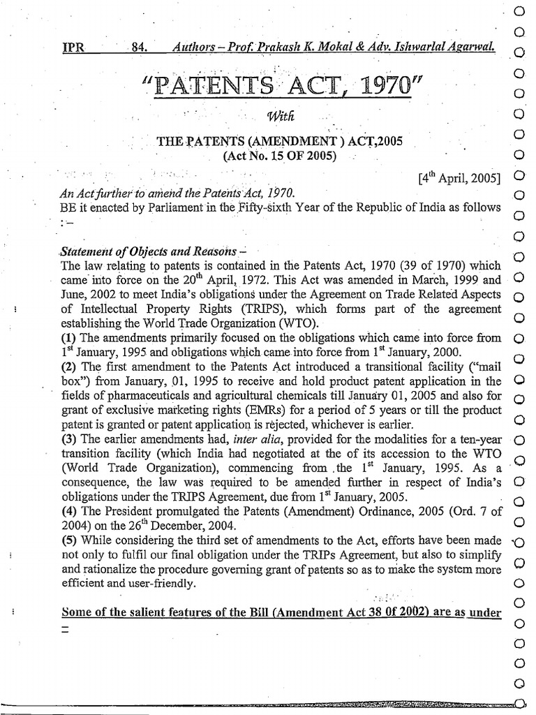 Designs Act Notes | PDF