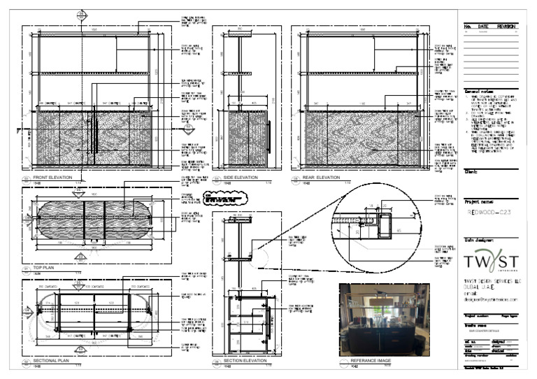 Bar Counter Detail Drawings | PDF