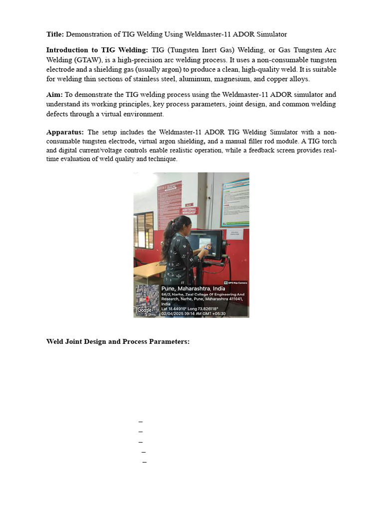 A4 TIG Welding Simulation | PDF | Welding | Construction