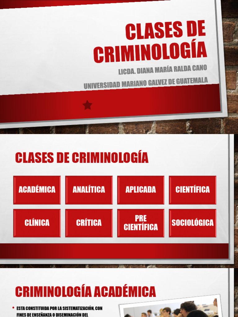 1.+CLASES+DE+CRIMINOLOG%C3%8DA | PDF | Criminología | Crímenes