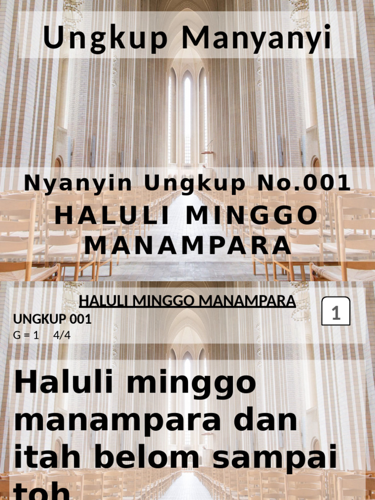 Ungkup 001 - Haluli Minggo Manampara(1) | PDF