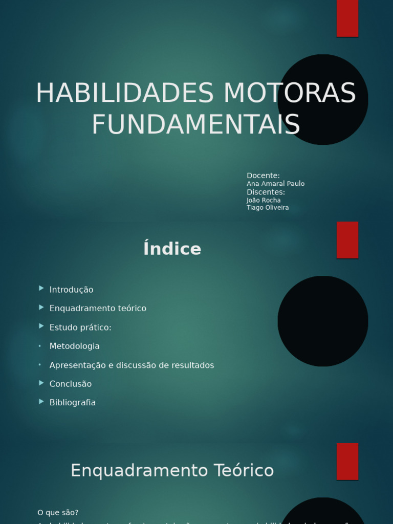Habilidades Motoras Fundamentais | PDF